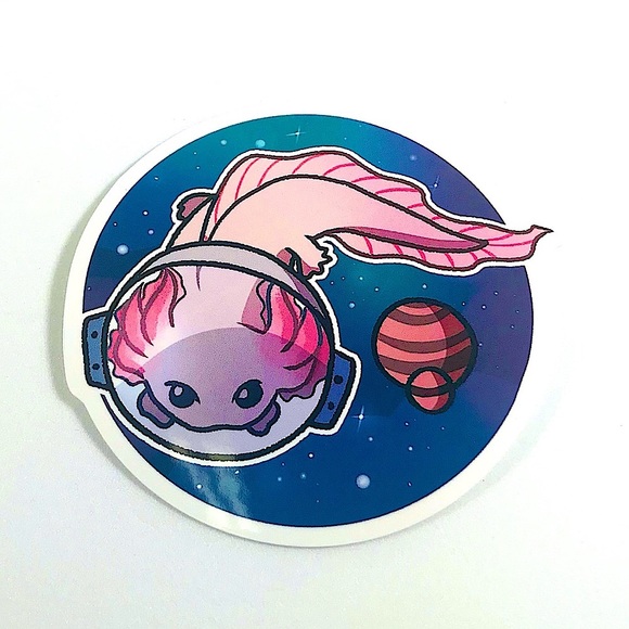 Hand Crafted | Design | Explorer Axolotl Crazy Trending Waterproof ...